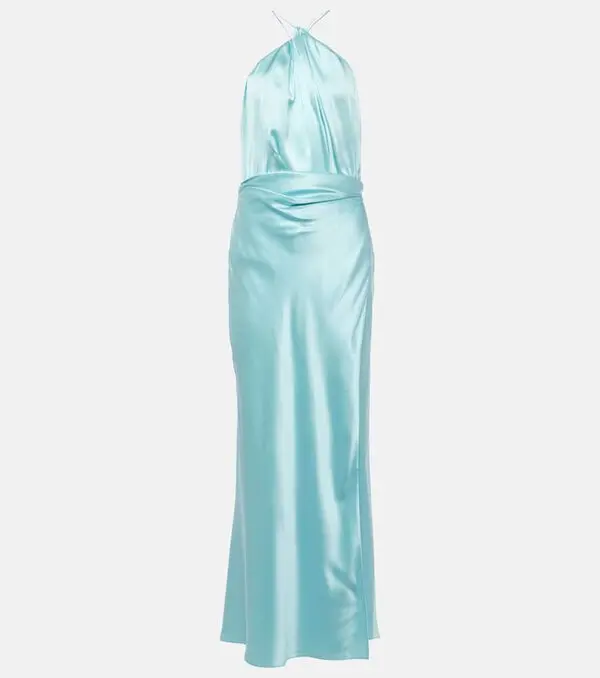 THE SEI Silk Gown - Blue