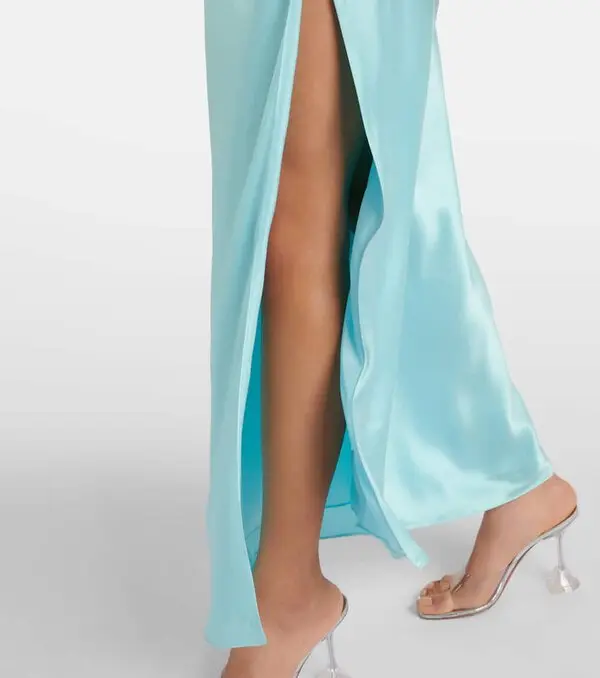 THE SEI Silk Gown - Blue
