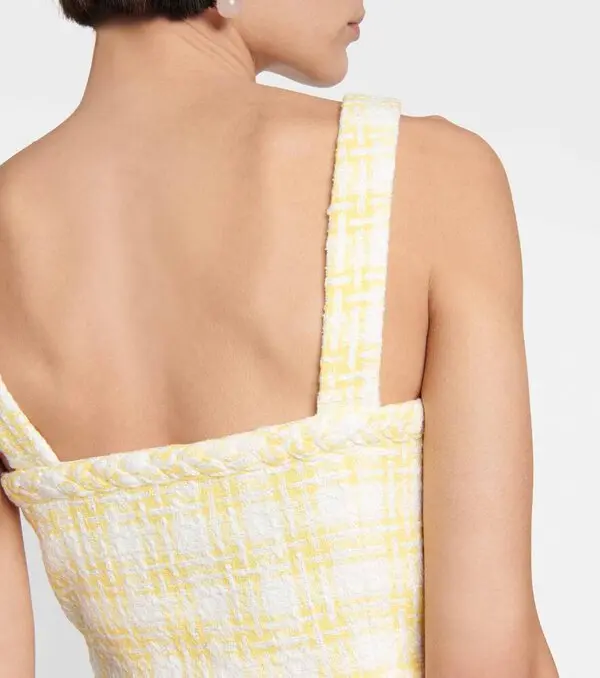 Veronica Beard Gingham Tweed Top