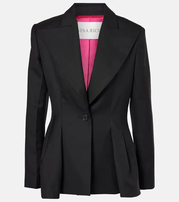 Nina Ricci Wool Gabardine Blazer