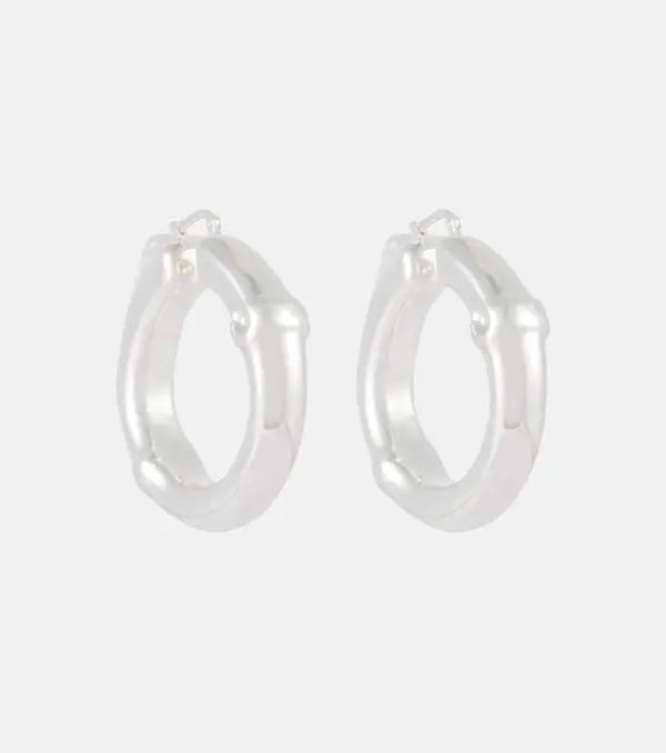 JIL SANDER Small Hoop Earrings - Silver