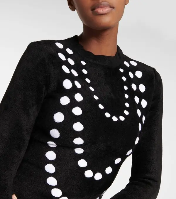 Alaïa Jacquard Wool-blend Minidress