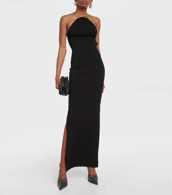 AYA MUSE Clava Halterneck Maxi Dress