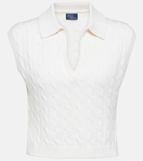 Polo Ralph Lauren Cable-knit Wool-blend Sweater Vest