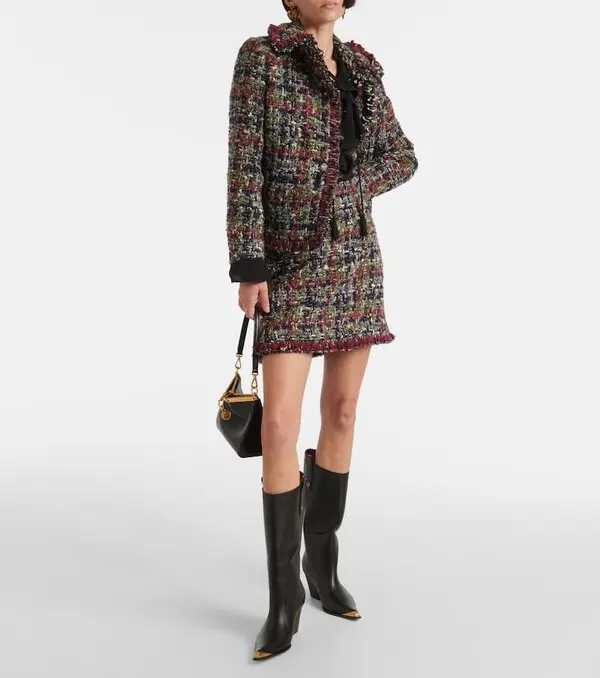 Etro Leather Cowboy Boots