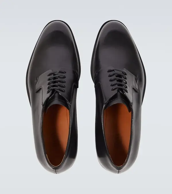 Zegna Flex Leather Derby Shoes