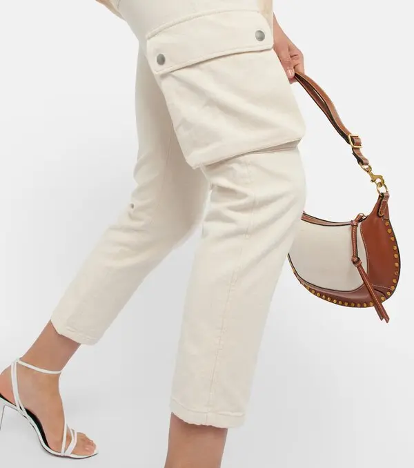 Isabel Marant Étoile Evalia Tapered Cotton Cargo Pants