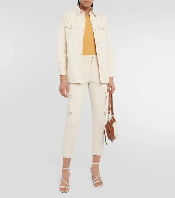 Isabel Marant Étoile Evalia Tapered Cotton Cargo Pants