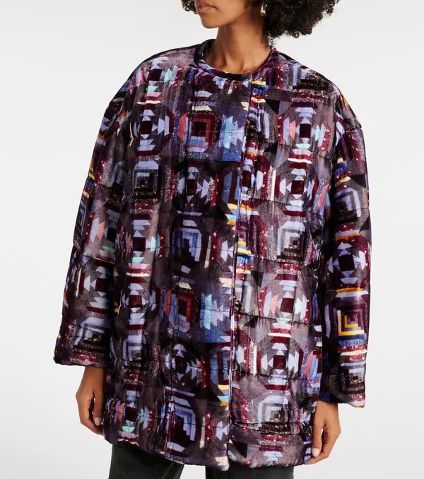 Isabel Marant Étoile Doriane Printed Puffer Coat