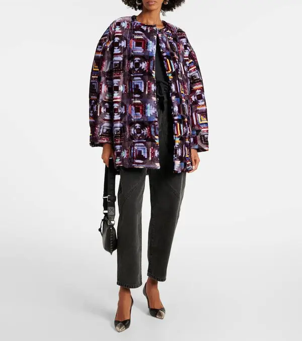 Isabel Marant Étoile Doriane Printed Puffer Coat