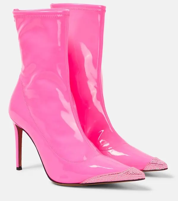 Alexandre Vauthier Crystal-embellished Ankle Boots
