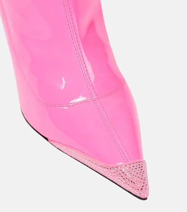 Alexandre Vauthier Crystal-embellished Ankle Boots