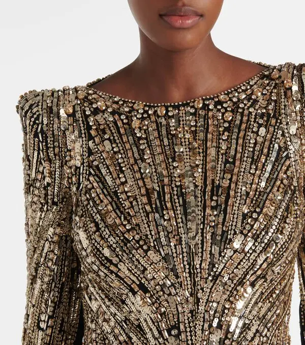 Jenny Packham Avalon Sequined Gown