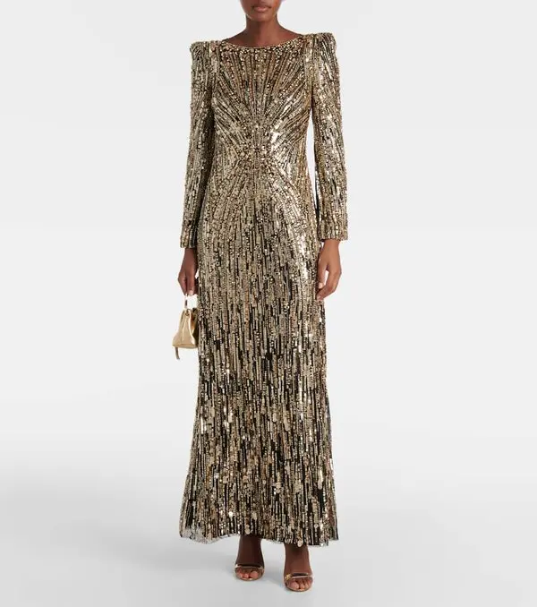 Jenny Packham Avalon Sequined Gown