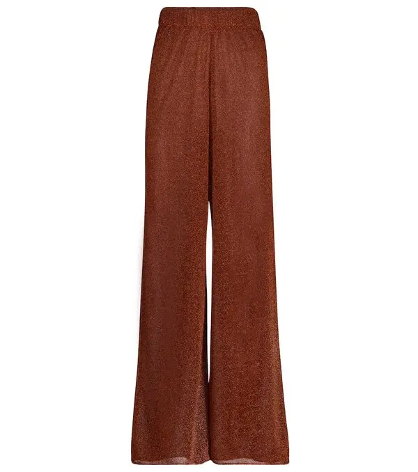 Oseree Lumiere High-rise Wide-leg Pants