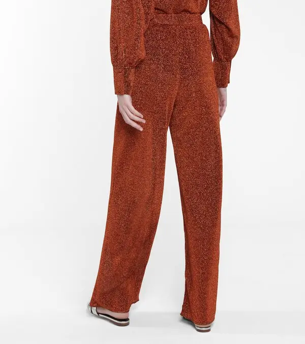 Oseree Lumiere High-rise Wide-leg Pants