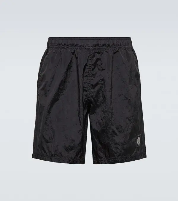 Stone Island Compass Swim Trunks - Black
