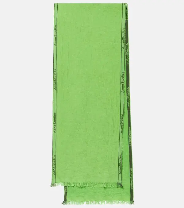 Acne Studios Cotton And Linen Scarf