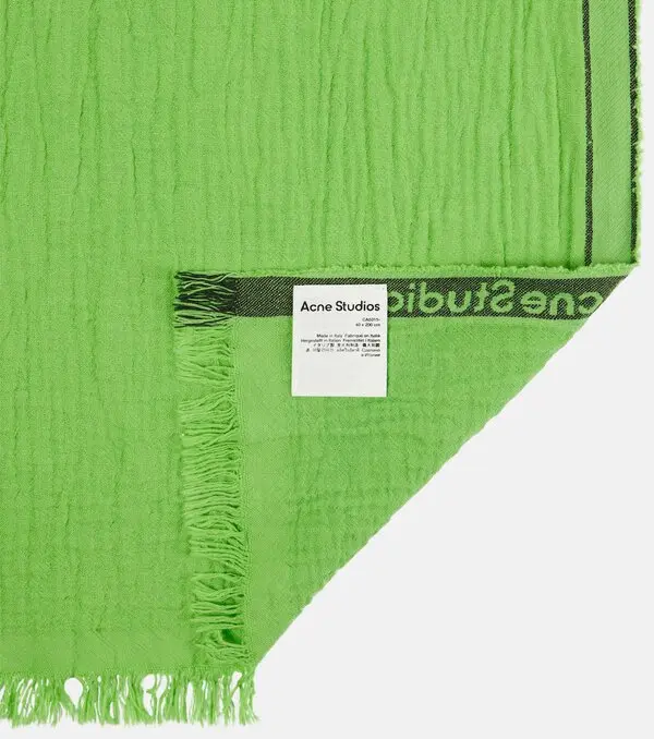 Acne Studios Cotton And Linen Scarf