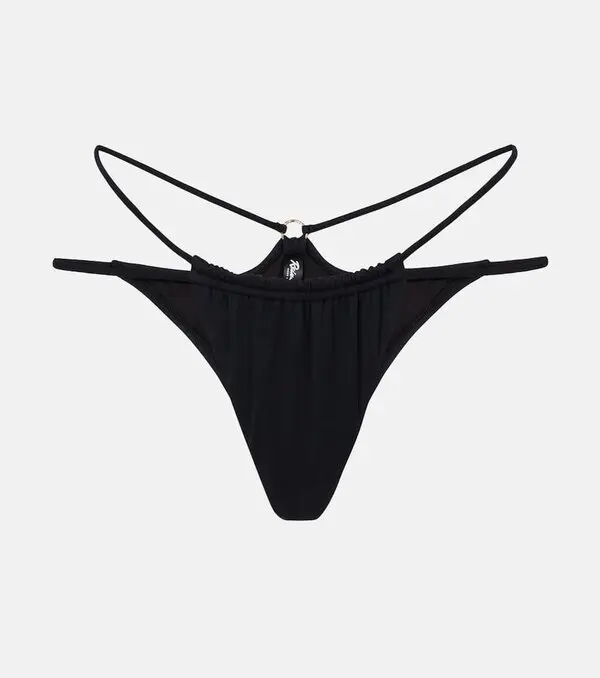 REINA OLGA Theresa Bikini Bottoms - Black