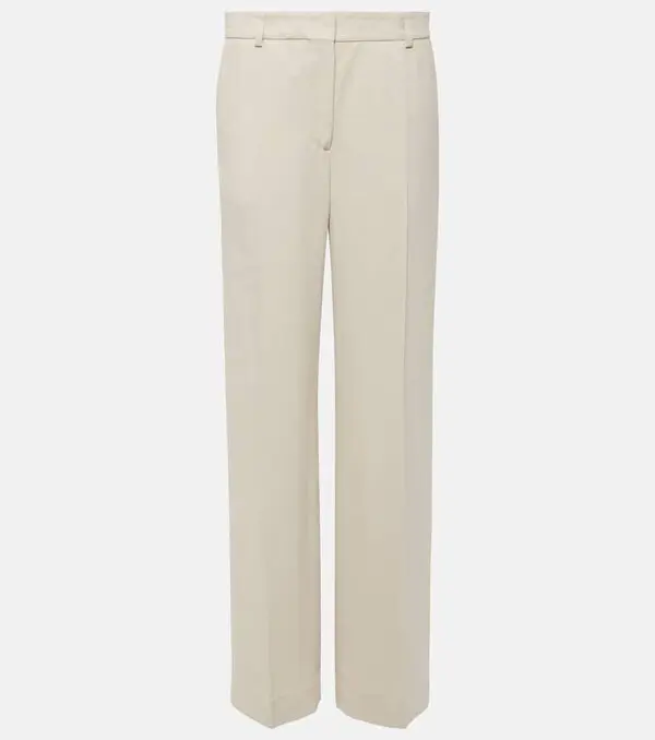 TOTEME Straight Leg Trousers - White