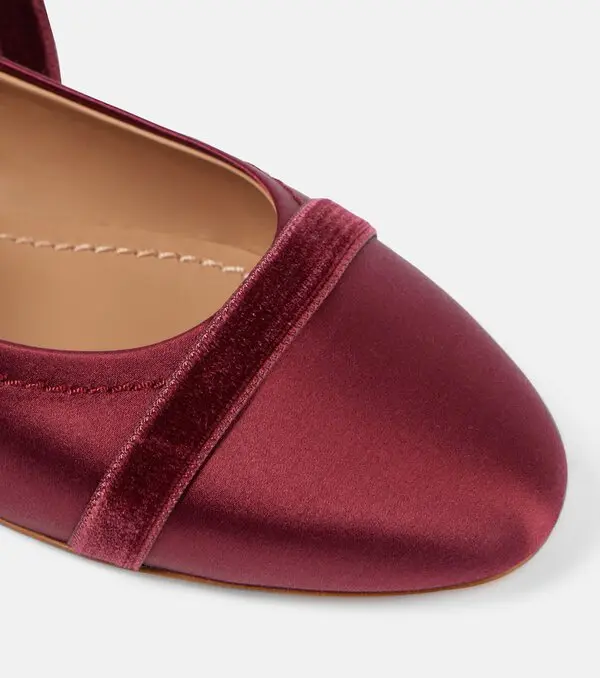 MALONE SOULIERS Spencer Ballet Flats - Burgundy