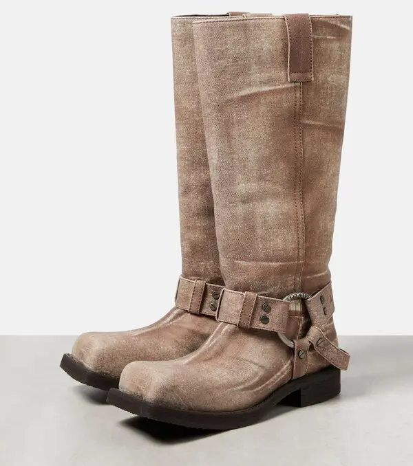Acne Studios Balius 35 Printed Knee-high Boots