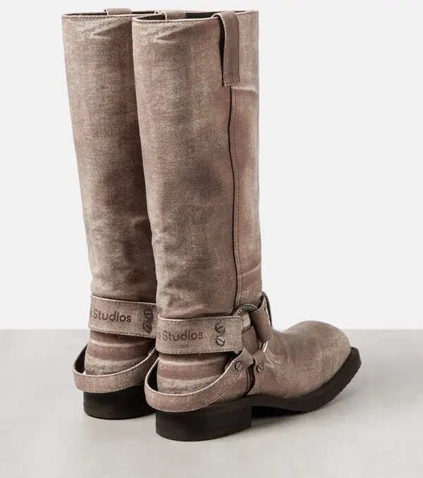 Acne Studios Balius 35 Printed Knee-high Boots
