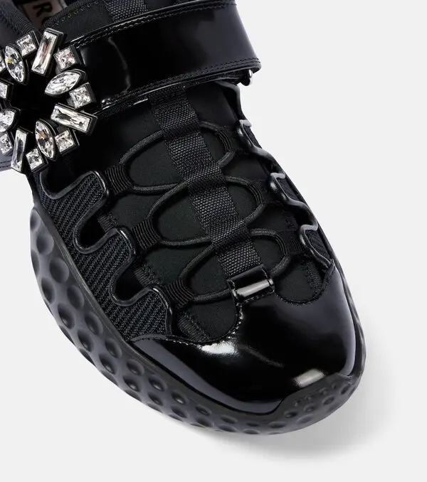ROGER VIVIER Viv' Run Embellished Sneakers