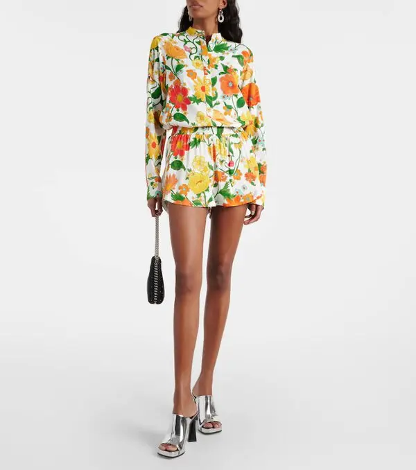 Stella McCartney Printed Mid-rise Shorts