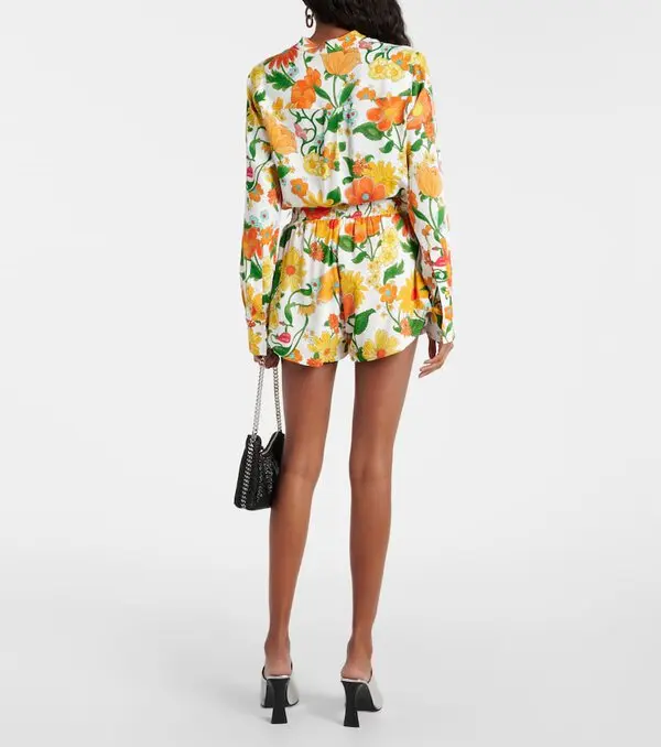 Stella McCartney Printed Mid-rise Shorts