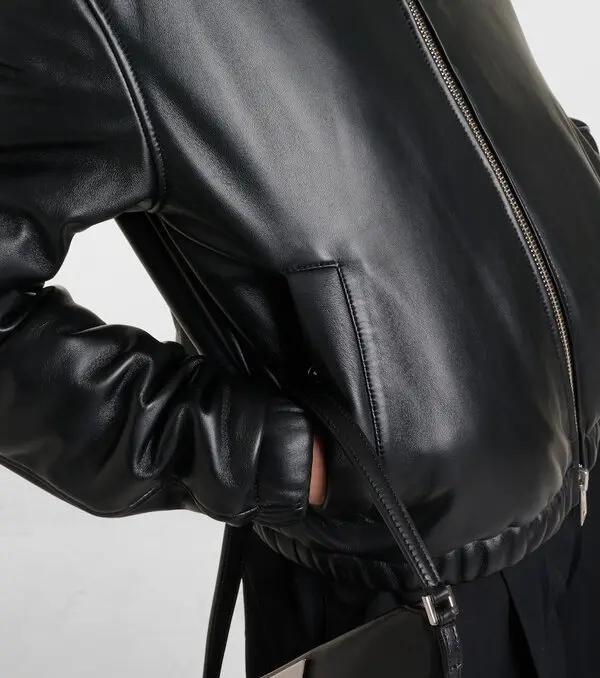 AMI Paris Leather Jacket
