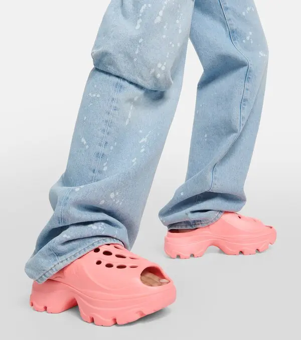 Adidas By Stella McCartney Logo Rubber Clogs