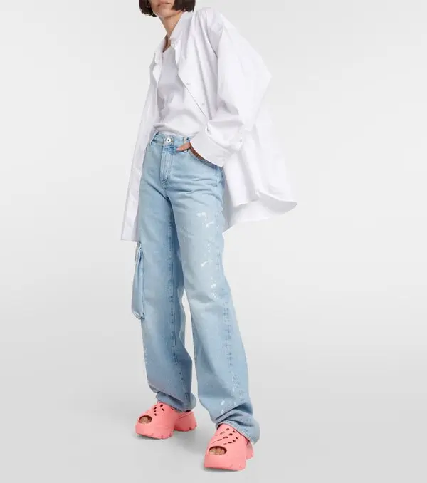 Adidas By Stella McCartney Logo Rubber Clogs