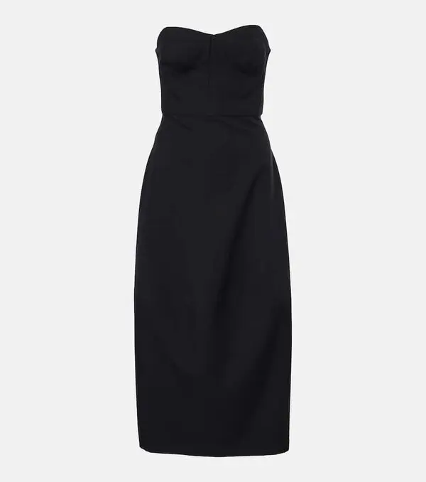FFORME Jett Corset Dress In Cotton And Wool