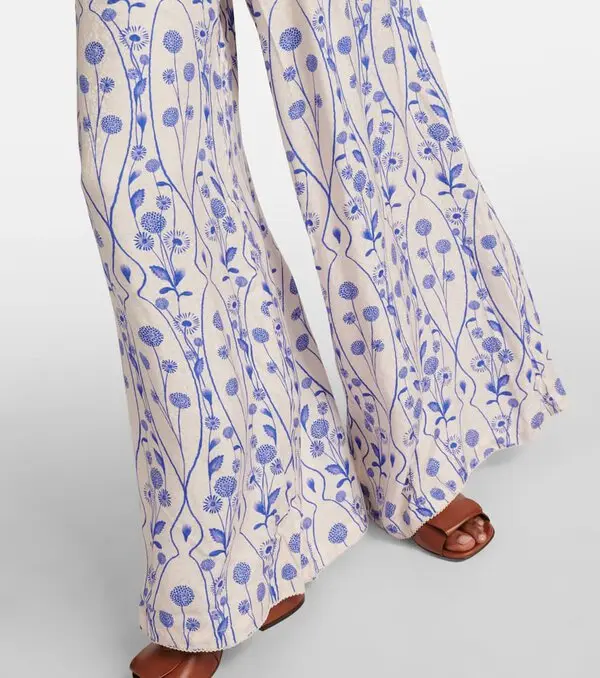 Agua Bendita Printed Palazzo Pants