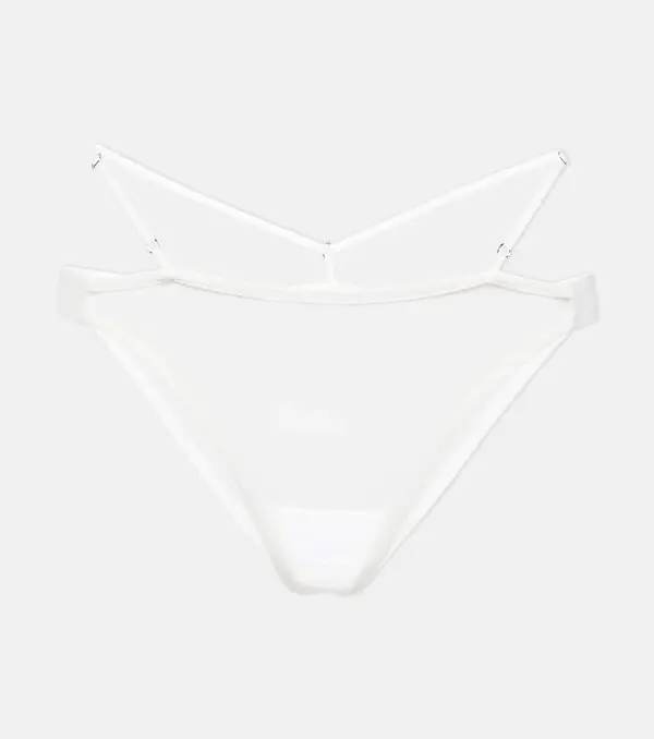 NENSI DOJAKA Bridal Tulle Briefs - White