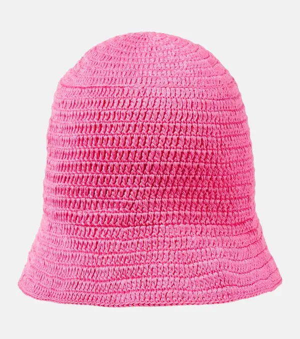 Anna Kosturova Crochet Bucket Hat - Pink