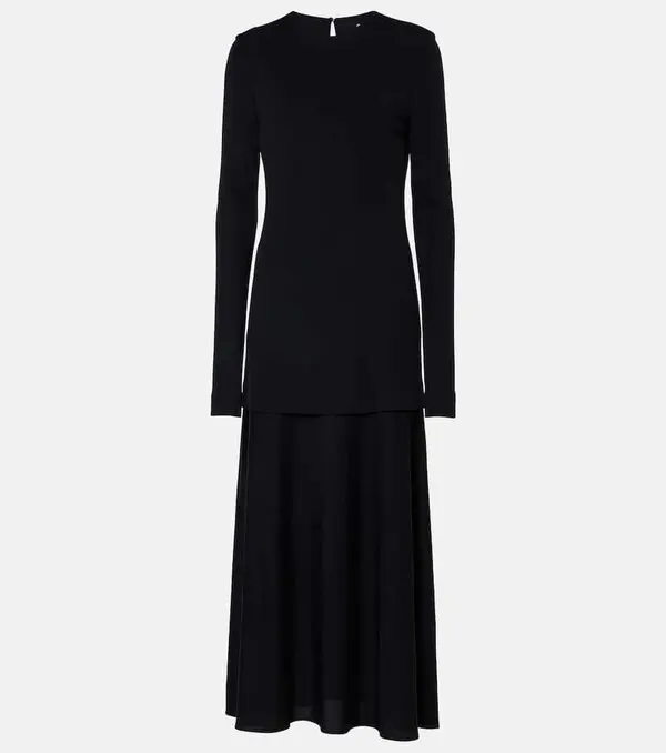 JIL SANDER Layered Maxi Dress