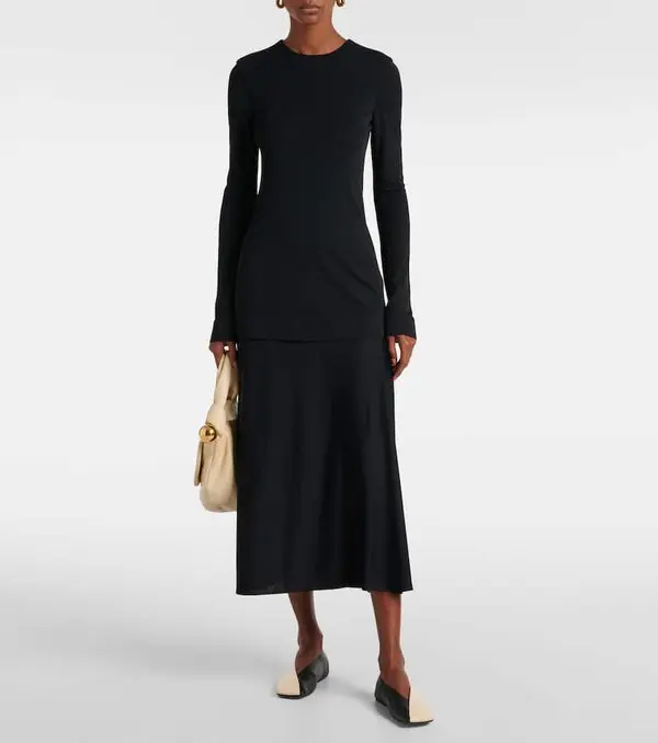 JIL SANDER Layered Maxi Dress