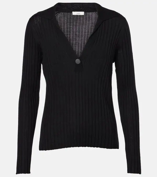 Vince Wool And Silk-blend Top