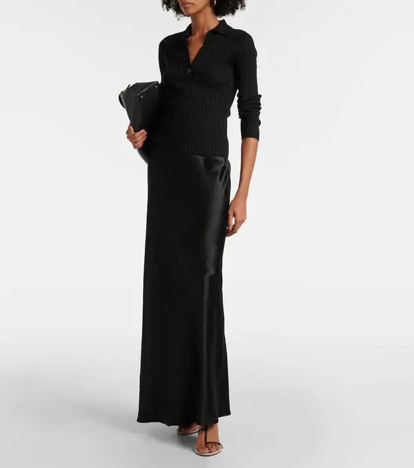 Vince Wool And Silk-blend Top