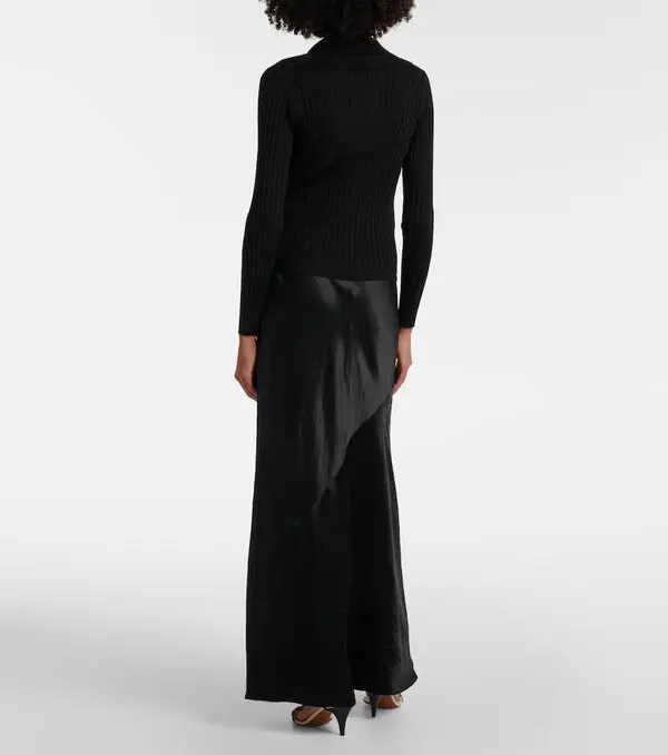 Vince Wool And Silk-blend Top