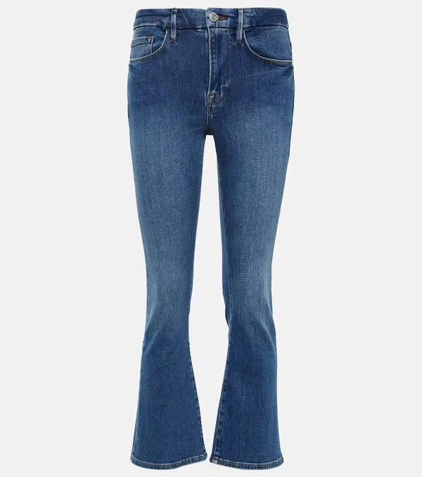 FRAME Le Crop Mini Bootcut Jeans - Blue