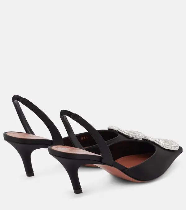 Amina Muaddi Camelia Slingback Pumps