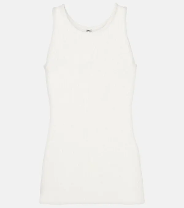 TOTEME Boucle-knit Tank Top