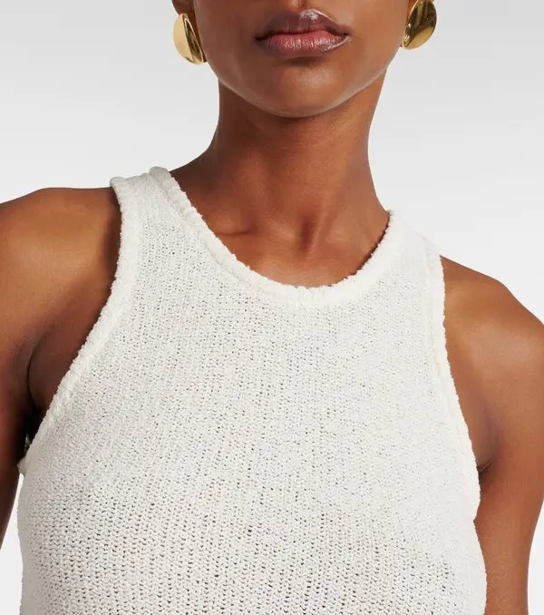 TOTEME Boucle-knit Tank Top