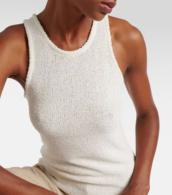 TOTEME Boucle-knit Tank Top
