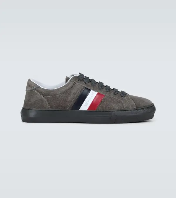 Moncler Monaco Suede Sneakers