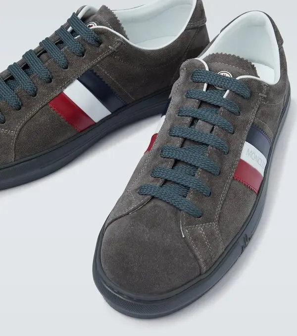 Moncler Monaco Suede Sneakers